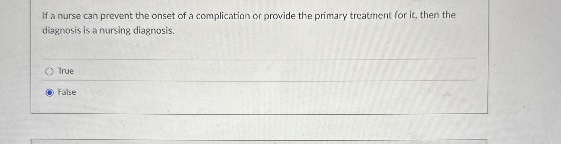 Solved If a nurse can prevent the onset of a complication or | Chegg.com