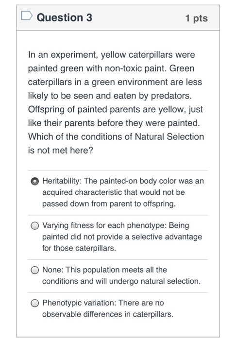 Solved Question 3 1 pts In an experiment, yellow | Chegg.com