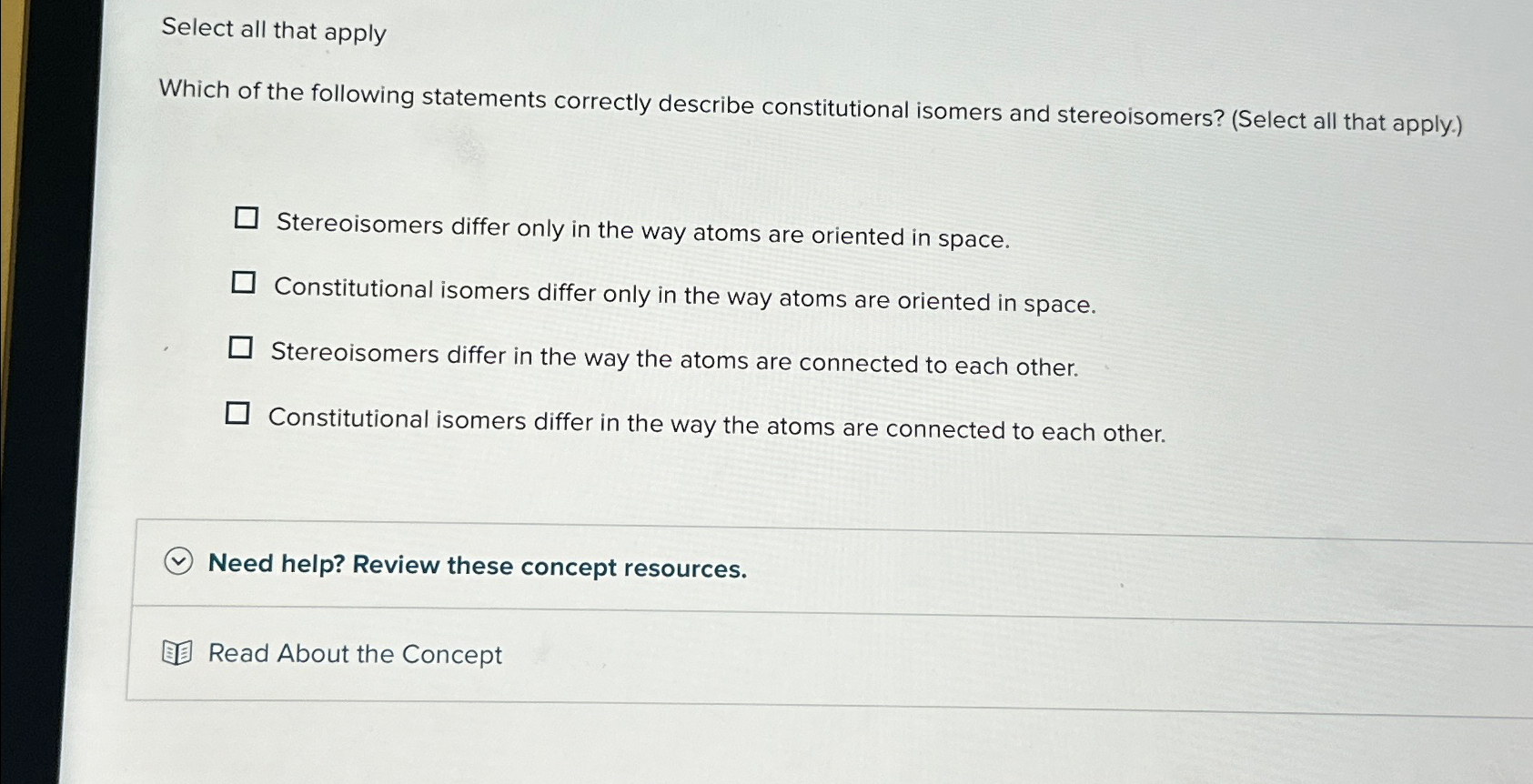 Solved Select all that applyWhich of the following | Chegg.com