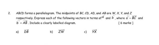 Solved 2. ABCD forms a parallelogram. The midpoints of | Chegg.com