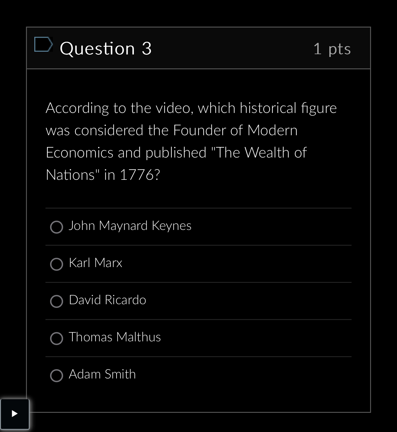 Solved Question 31 ﻿ptsAccording to the video, which | Chegg.com