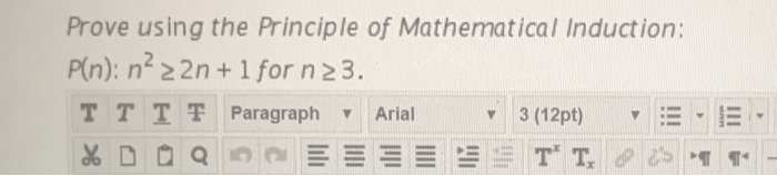 Solved Prove using the Principle of Mathematical Induction: | Chegg.com