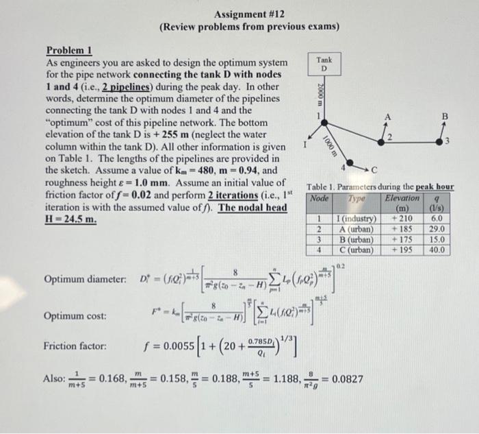 Solved Assignment \#12 (Review problems from previous exams) | Chegg.com