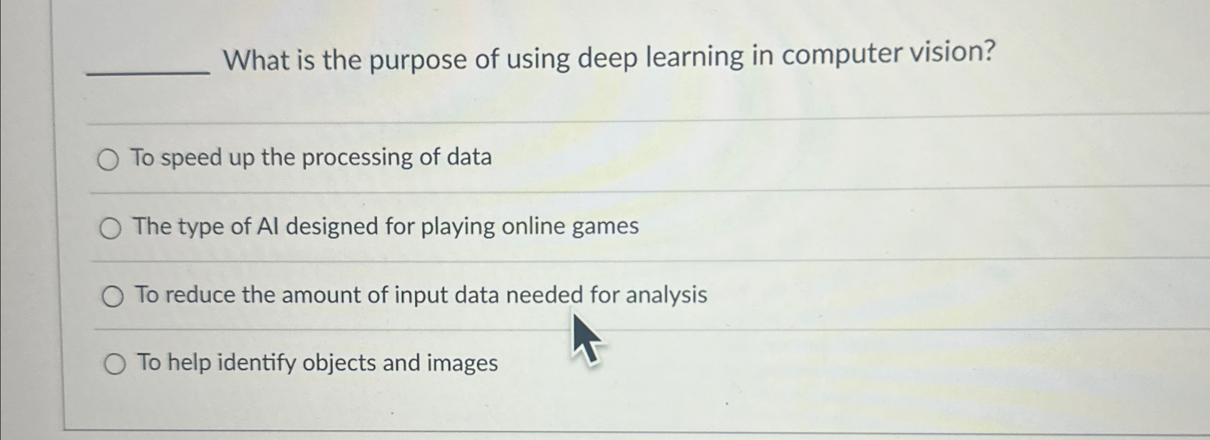 Solved What is the purpose of using deep learning in | Chegg.com