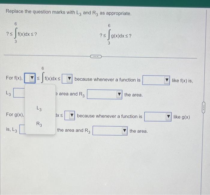 Solved Replace the question marks with L3 and R3 as | Chegg.com