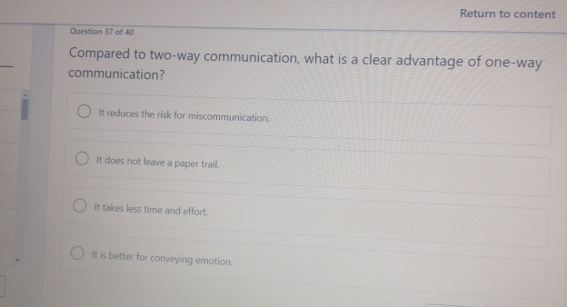 Solved Return to contentQuestion 37 ﻿of 40Compared to | Chegg.com