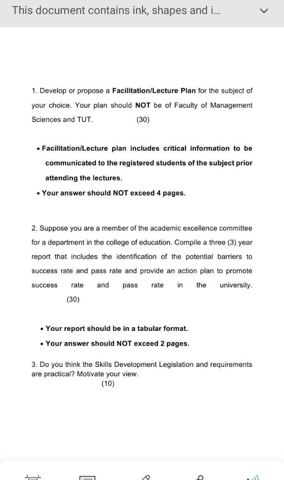 Solved This document contains ink, shapes and i.. 1. Develop | Chegg.com