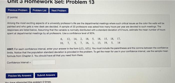 Solved Unit 3 Homework Set: Problem 13 (2 points) Among the | Chegg.com