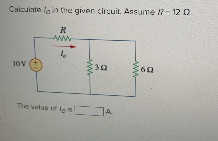Solved Find land Vin the given circuit. Assume A = 5 A, B = | Chegg.com
