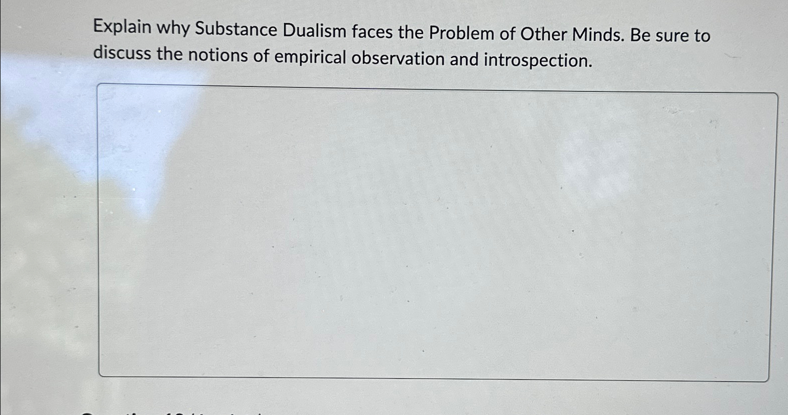Solved Explain why Substance Dualism faces the Problem of | Chegg.com
