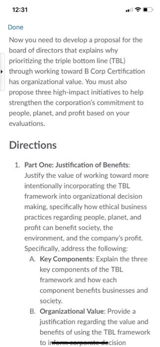 Done Scenario You work as the chief supply-chain | Chegg.com