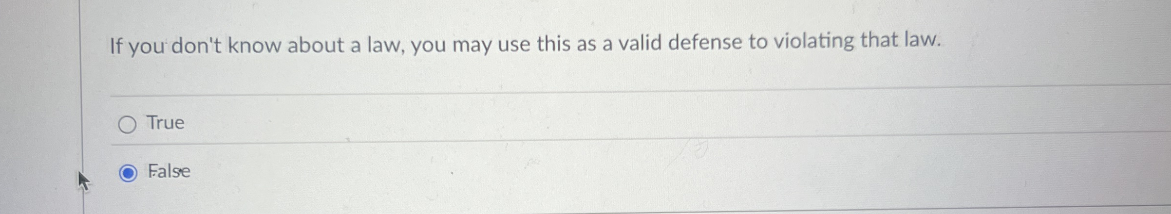 Solved If you don't know about a law, you may use this as a | Chegg.com