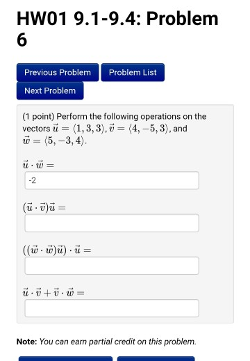 Solved HW01 9.1-9.4: Problem 6 Problem List Previous Problem | Chegg.com Solved HW01 9.1-9.4: Problem 6 Problem List Previous Problem | Chegg.com