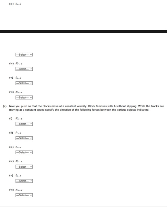 Solved Pushing a Block On a Block - Qualitative A heavy | Chegg.com