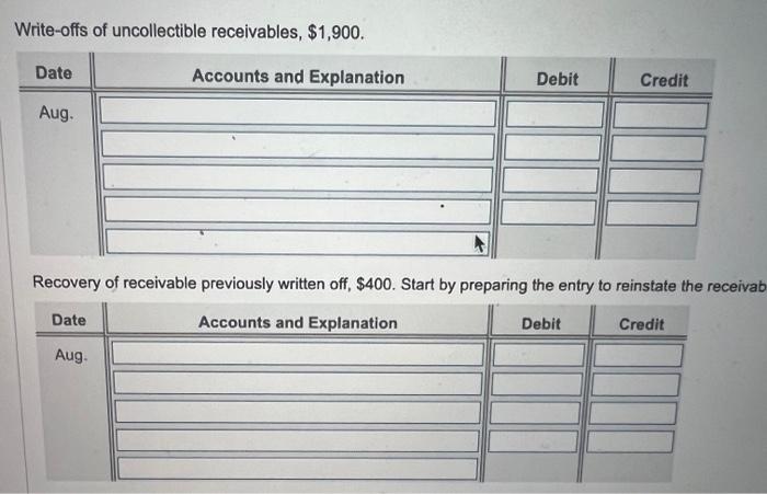 Solved 1- O During August 2024, Texit Company recorded the | Chegg.com