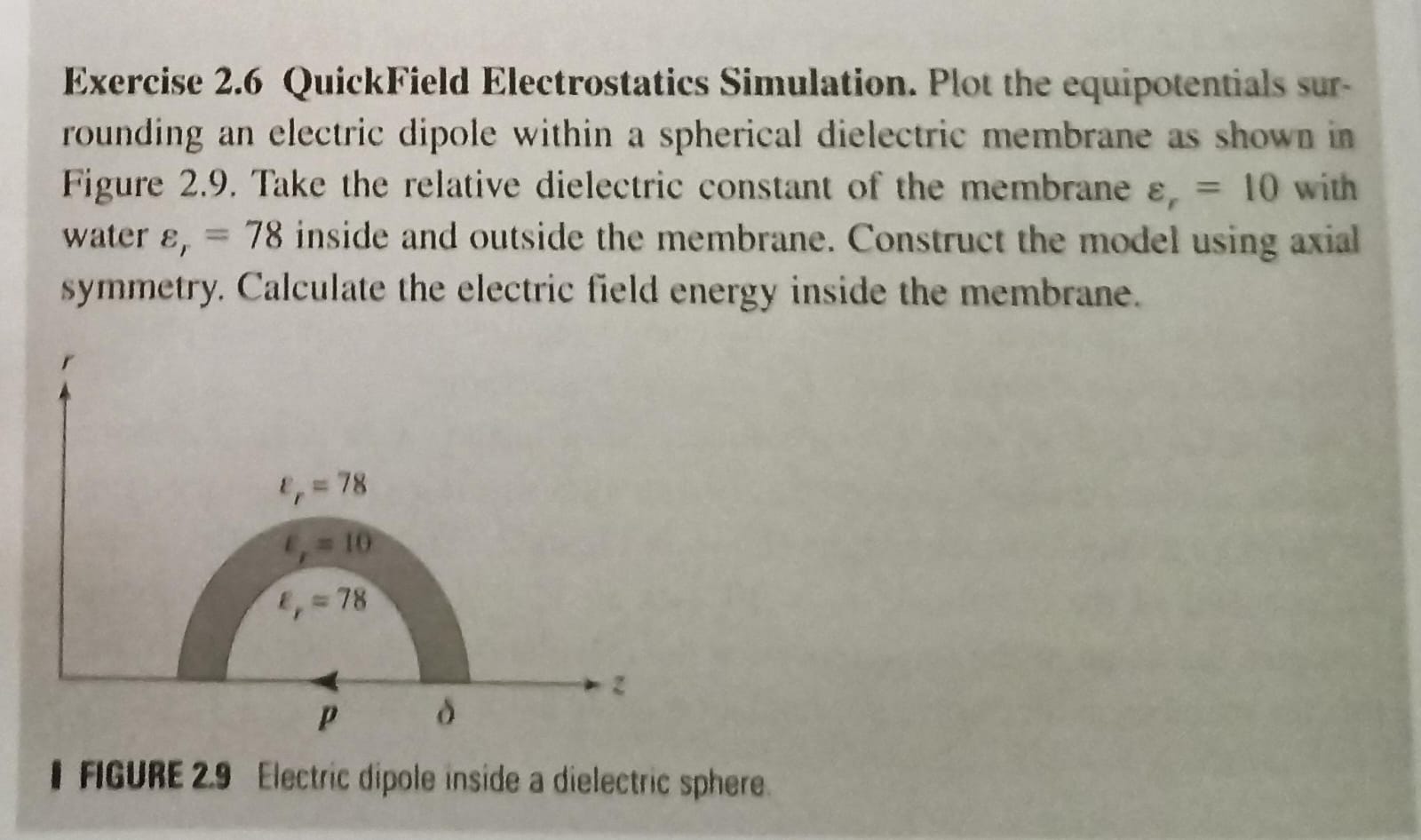Solved Exercise 2.6 ﻿QuickField Electrostatics Simulation. | Chegg.com