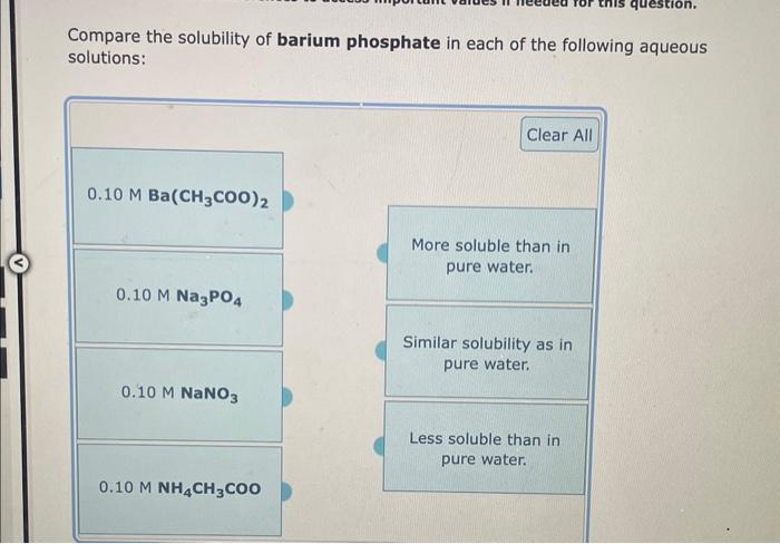 Solved Compare the solubility of calcium sulfide in each of | Chegg.com