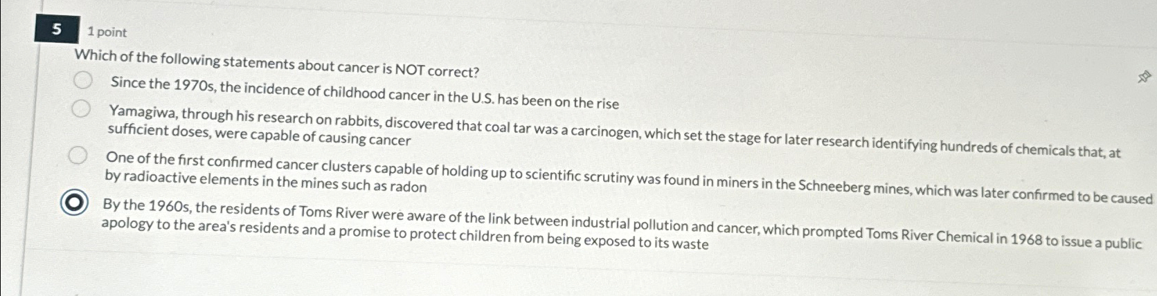 Solved 51 ﻿pointWhich of the following statements about | Chegg.com