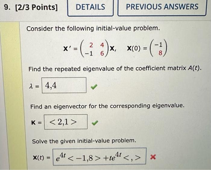 Solved Consider the following initial-value problem. | Chegg.com