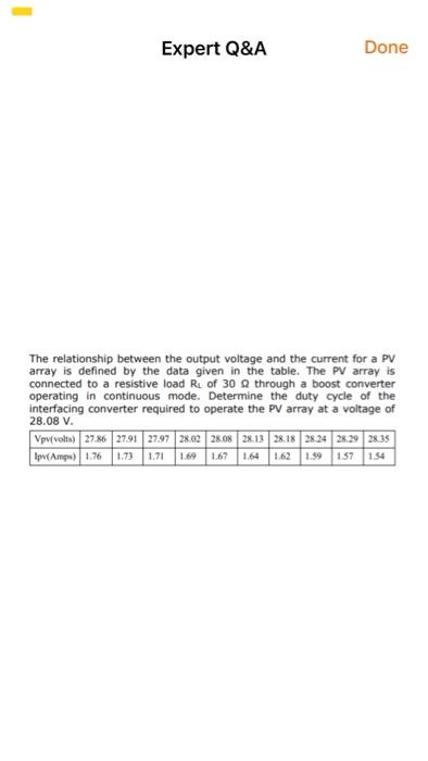 Solved The relationship between the output voltage and the | Chegg.com