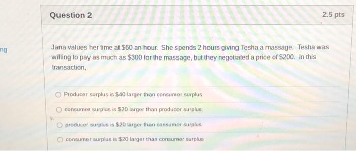 Solved Jana values her time at $60 an hour. She spends 2 | Chegg.com