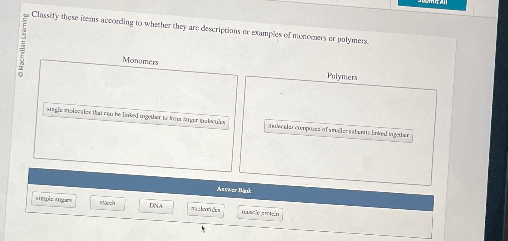 Solved Classify these items according to whether they are | Chegg.com