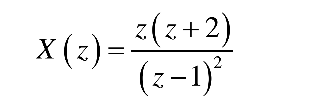 Solved Calculate the inx(z)=z(z+2)(z-1)2verse Z transform by | Chegg.com