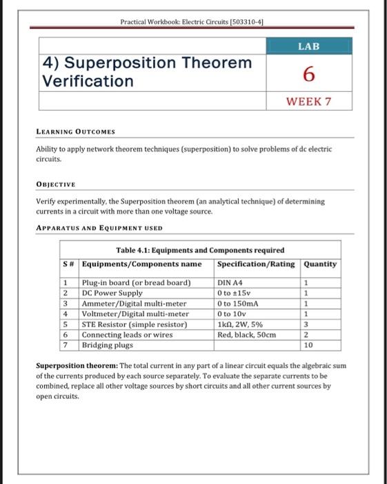 Solved Ability to apply network theorem techniques | Chegg.com