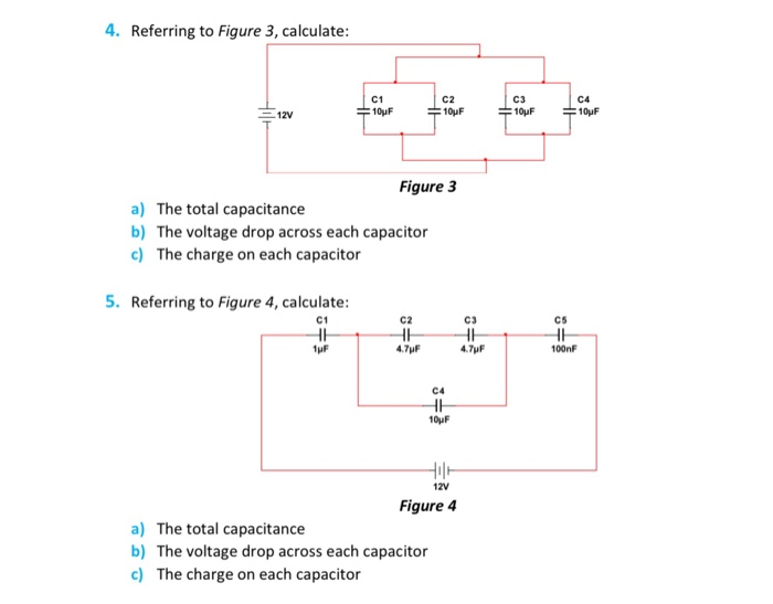 Solved 4. Referring to Figure 3, calculate: c1 C3 10uF = 10F | Chegg.com