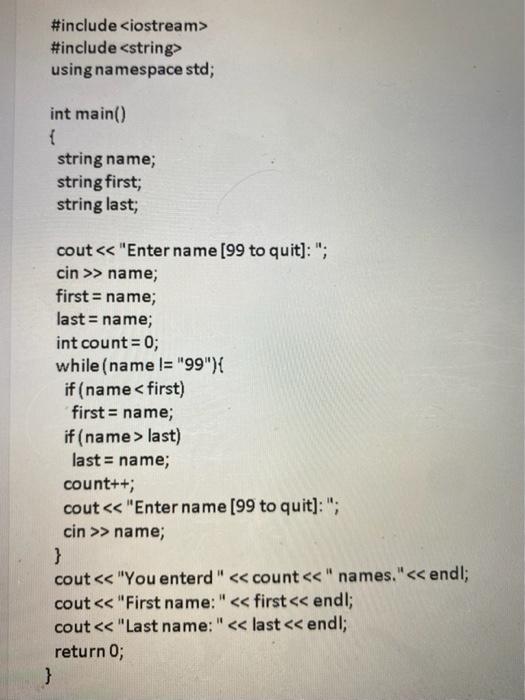 Solved #include #include using namespace std; int main() 1 | Chegg.com