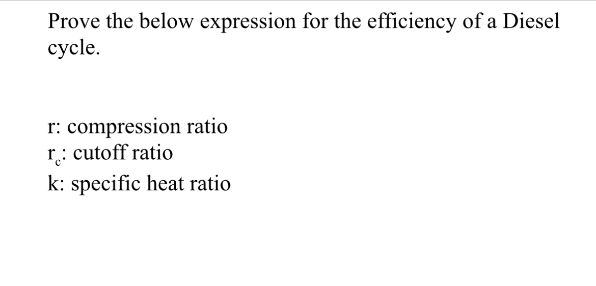 Solved Prove the below expression for the efficiency of a | Chegg.com