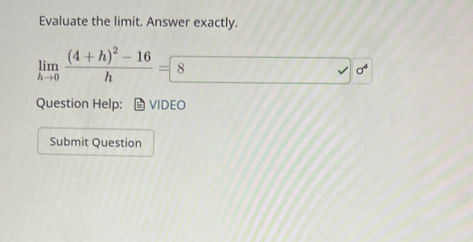 Solved Evaluate the limit. ﻿Answer | Chegg.com