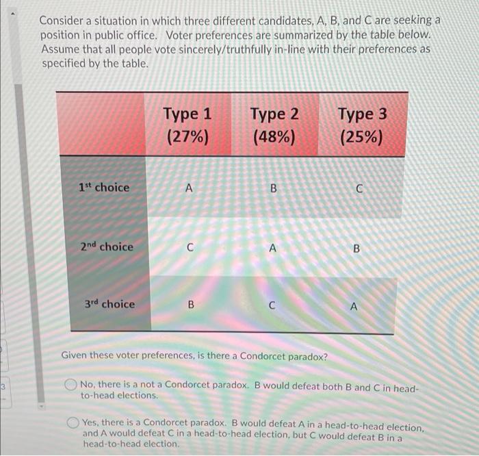 Consider a situation in which three different | Chegg.com