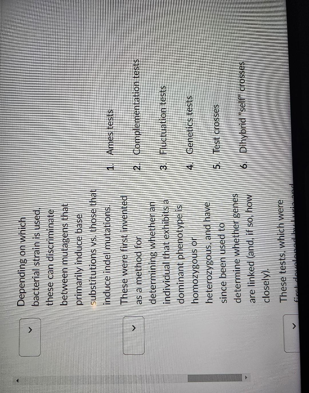 Solved Match each description to the most appropriate | Chegg.com