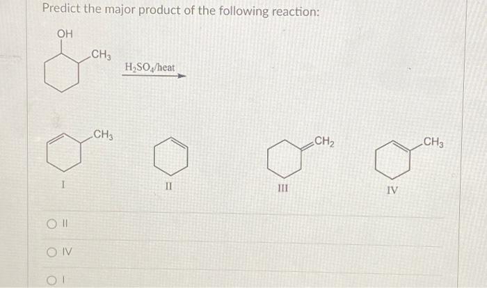Solved Predict the major product of the following reaction: | Chegg.com