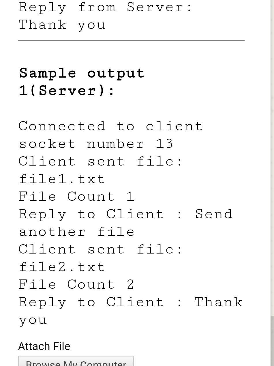 Solved You are going to build a simple client-server system. | Chegg.com