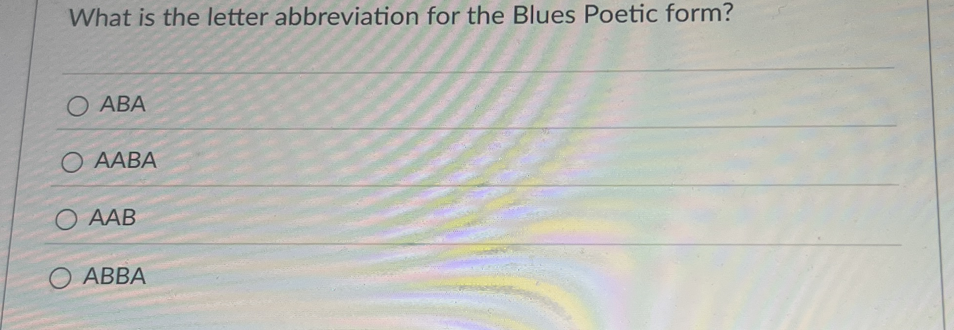 A song in AABA form often uses:A 12-bar scheme of | Chegg.com