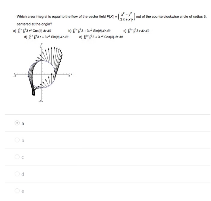 Solved Jout of the counterclockwise circle of radius 3, | Chegg.com