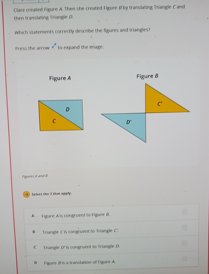 Solved Clare created Figure A. ﻿Then she created Figure B | Chegg.com