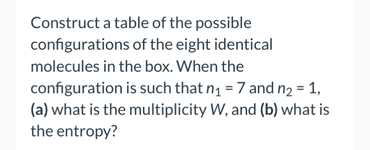 Solved Construct a table of the possible configurations of | Chegg.com