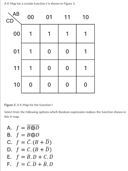 Solved Select from the following options which Boolean | Chegg.com