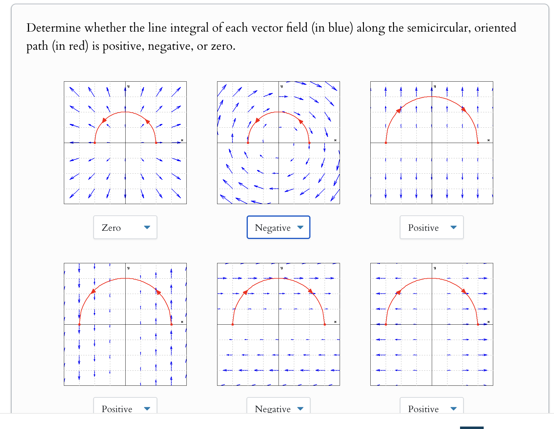 Solved Determine whether the line integral of each vector | Chegg.com