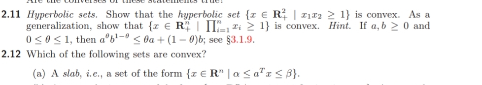 Solved 2.11 ﻿Hyperbolic sets. Show that the hyperbolic set | Chegg.com