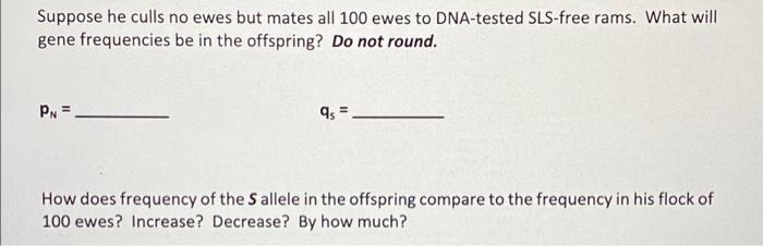 Solved Part D. (4 Points) in sheep, Spider Lamb Syndrome | Chegg.com