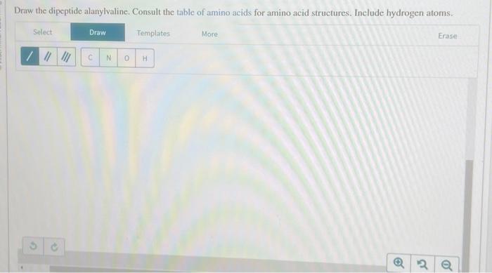 [Solved]: draw the dipeptide alanylvaline. Consult the table