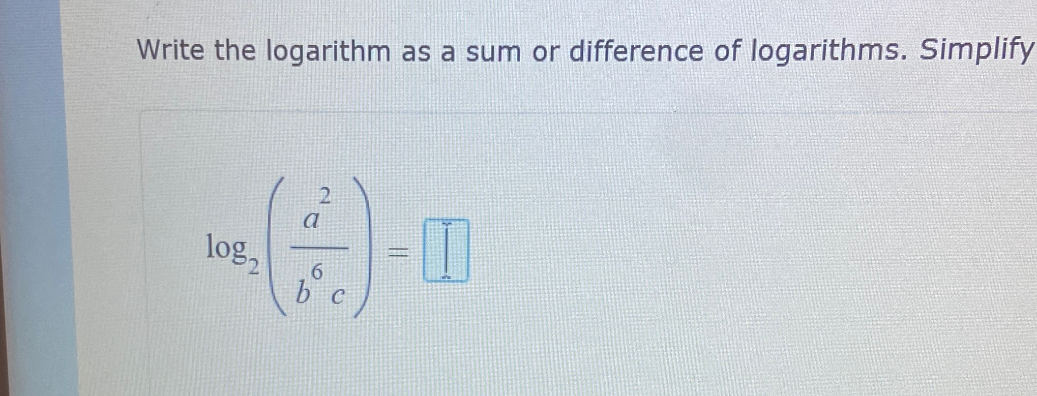 Solved Write the logarithm as a sum or difference of | Chegg.com Solved Write the logarithm as a sum or difference of | Chegg.com