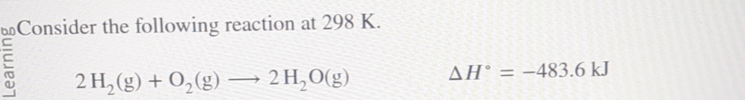 Solved Consider the following reaction at 298 ﻿K | Chegg.com