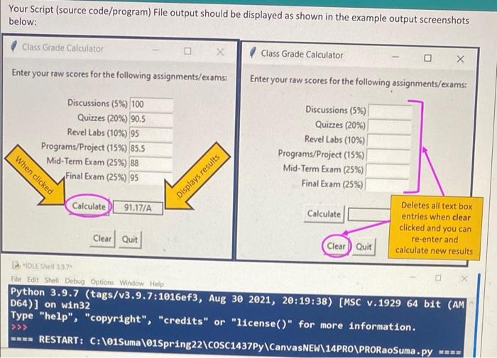 Solved 3. You will develop a GUI based Grade Calculator OOP | Chegg.com