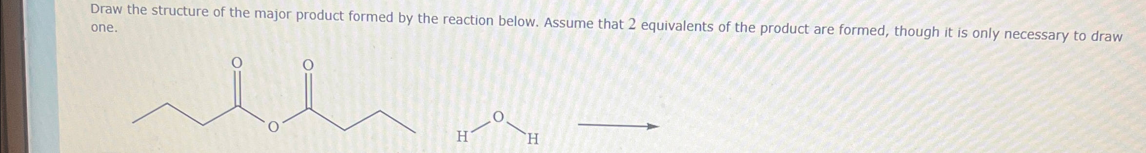Solved Draw the structure of the major product formed by the | Chegg.com