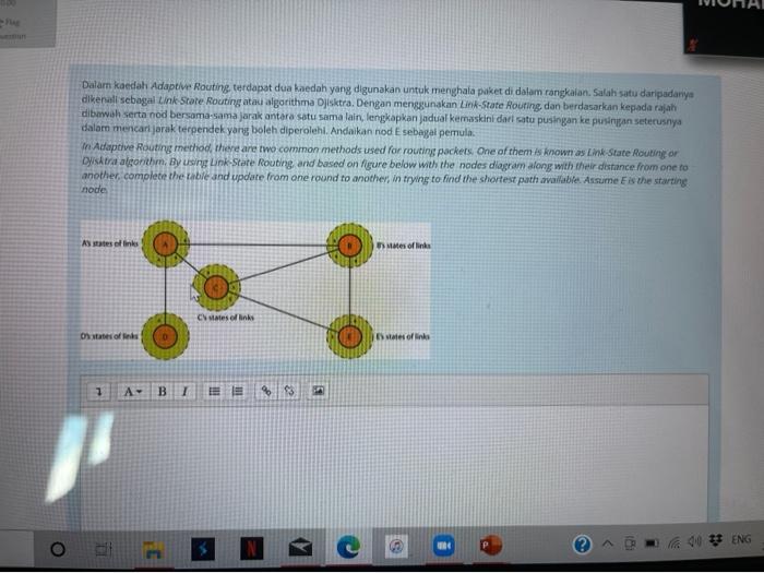 Solved In Adaptive Routing method, there are two common | Chegg.com